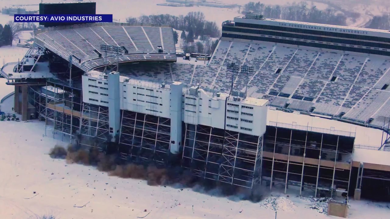 Beaver Stadium press box demolished, next chapter begins – WTAJ – www ...