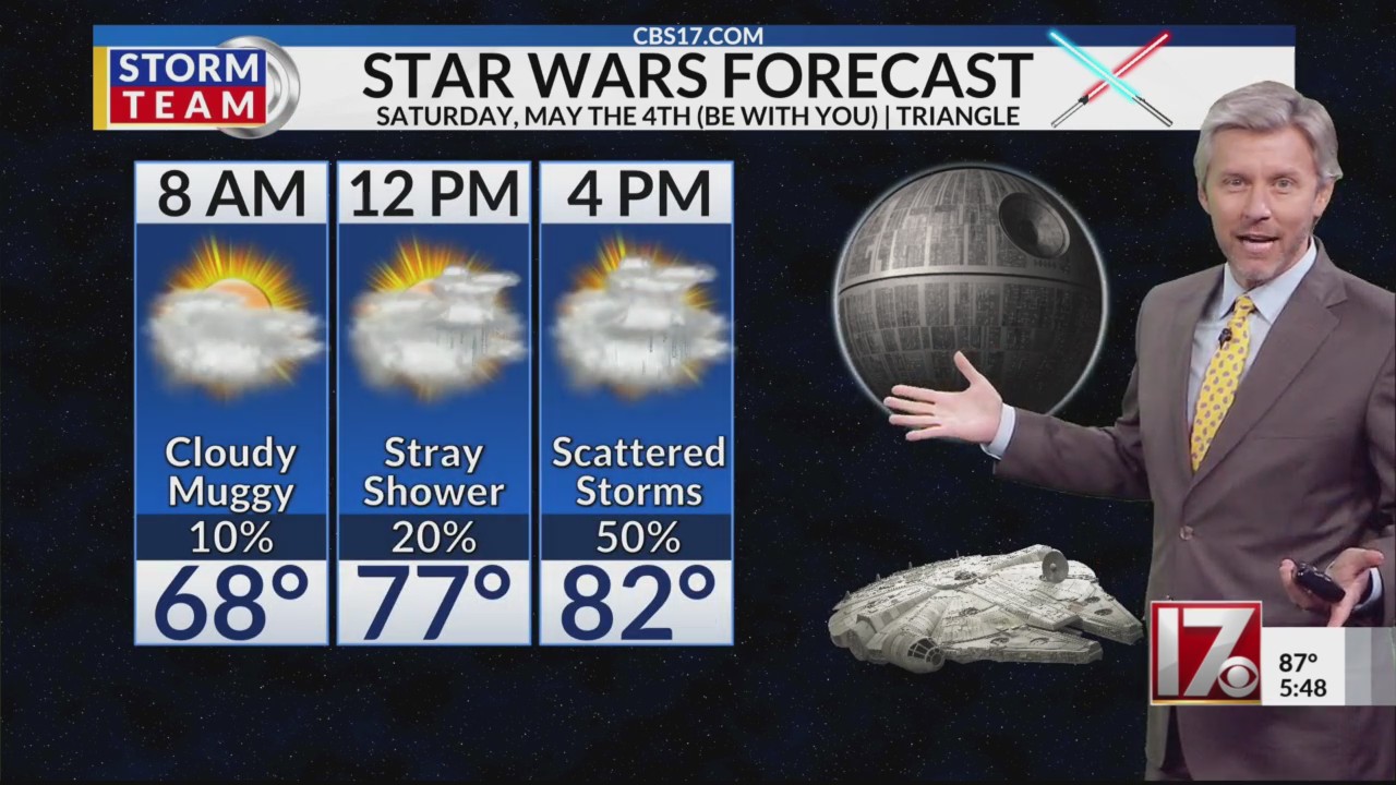 Star Wars Day Forecast Central North Carolina Raleigh Triangle Wes ...