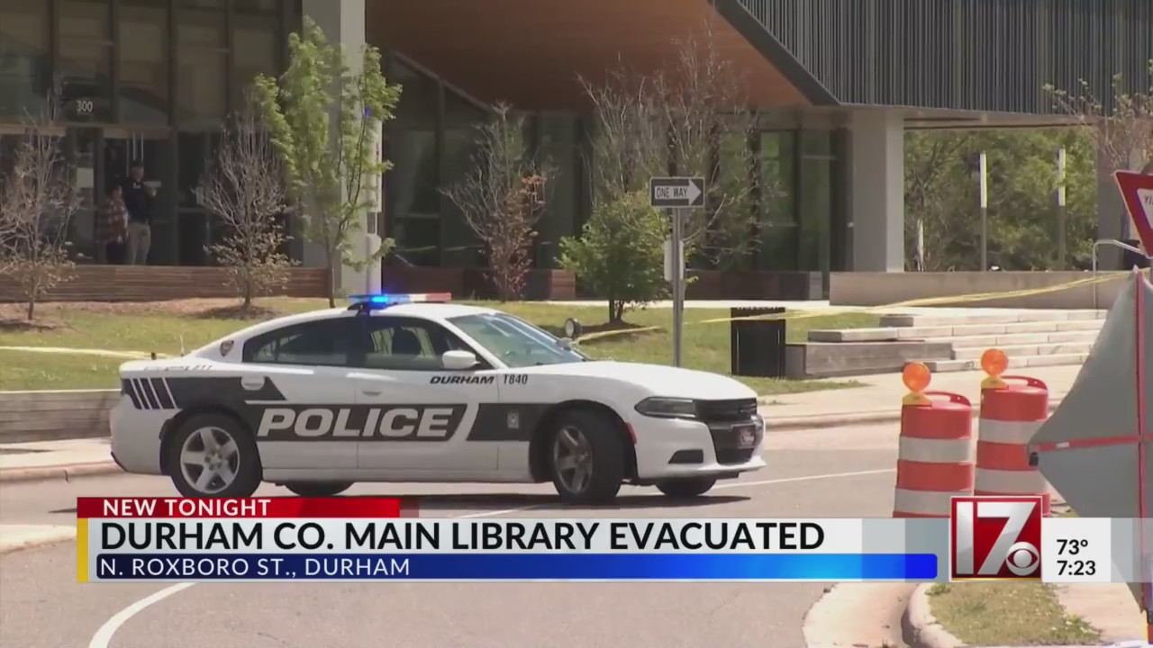 Bomb threat evacuates, closes Durham library, police say – CBS17.com