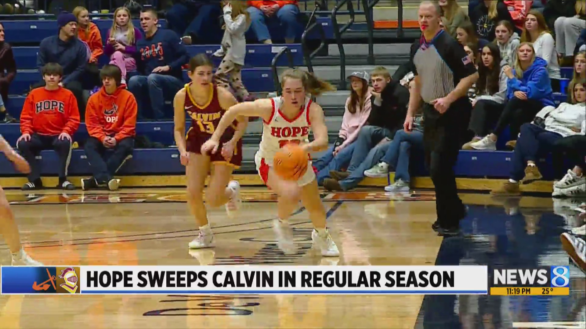 Women’s basketball: Hope sweeps Calvin in regular season – WGN-TV