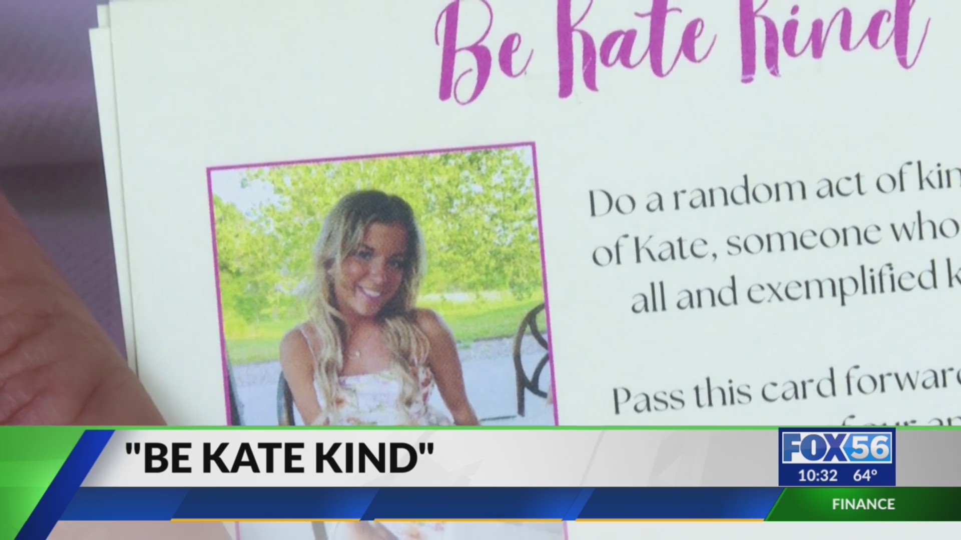 Family of UK dancer sparks inspiration to ‘Be Kate kind’ – FOX 56 News