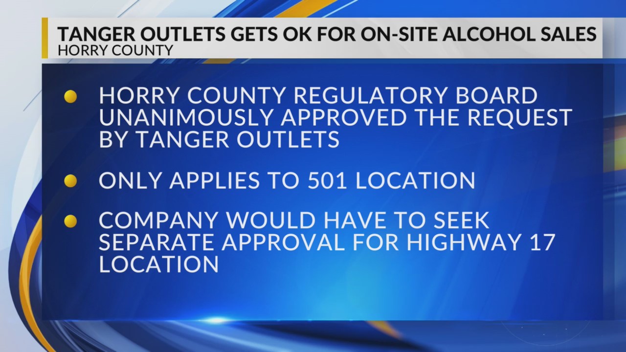 Tanger Outlets gets OK for on-site alcohol sales at Myrtle Beach ...