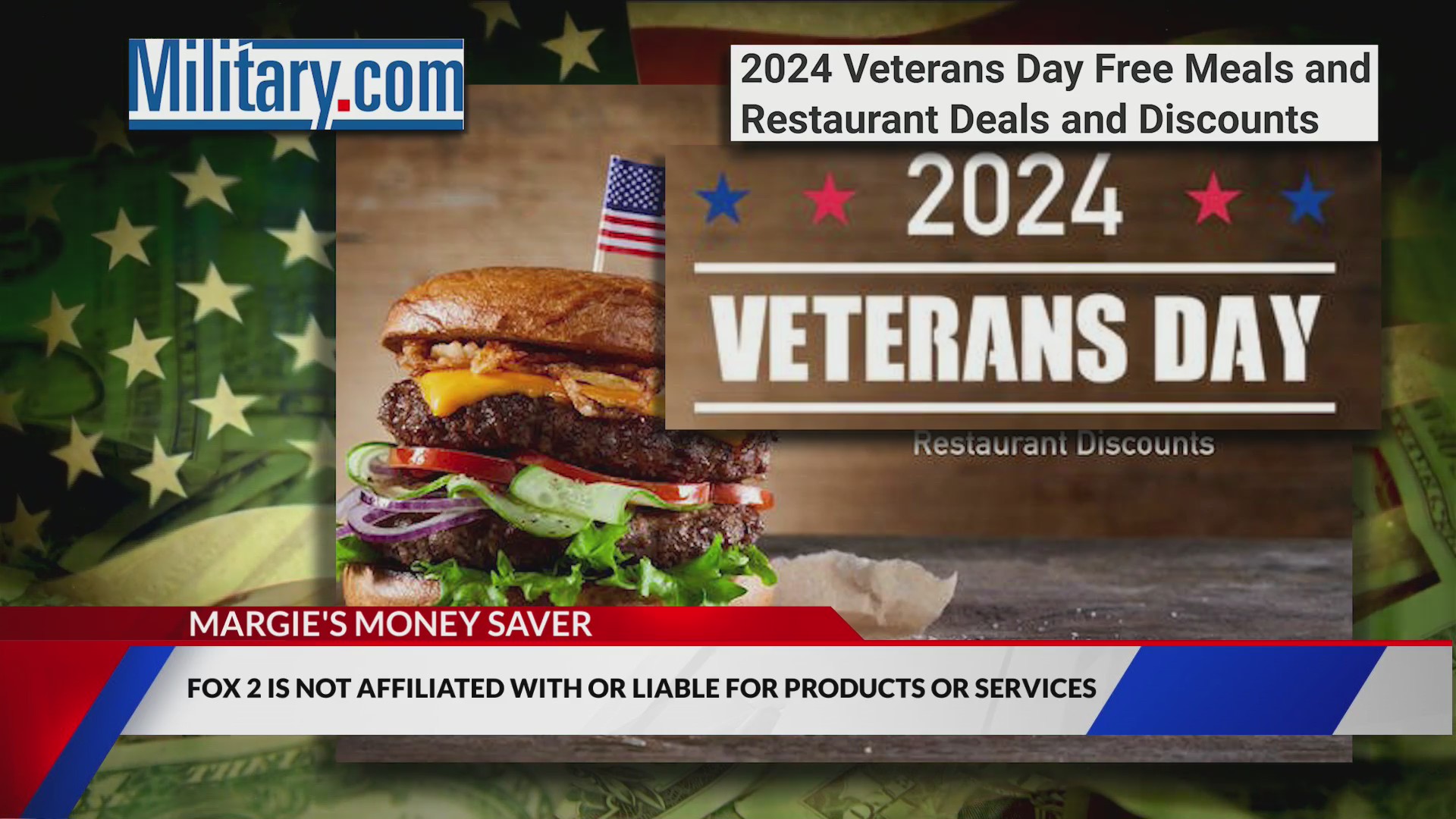 Veterans Day: Free meals and discounts for military members – FOX 2