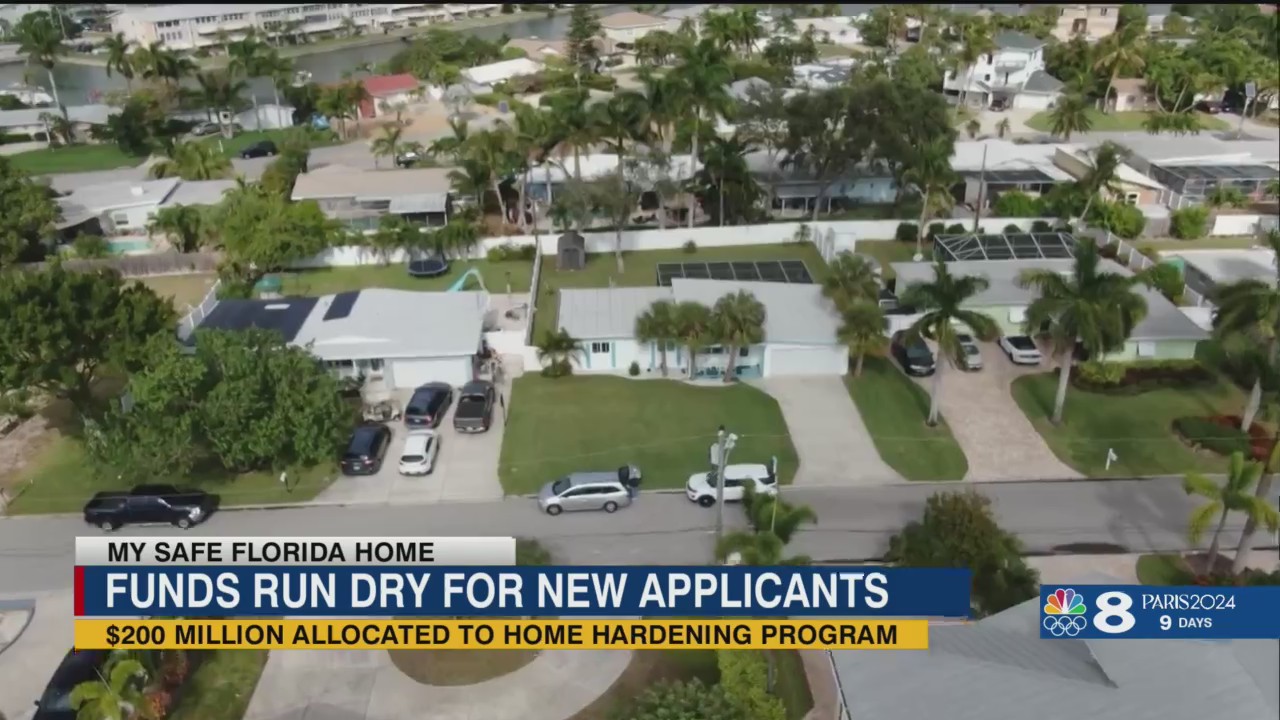 ‘My Safe Florida Home’ funds run dry for new applicants – WFLA