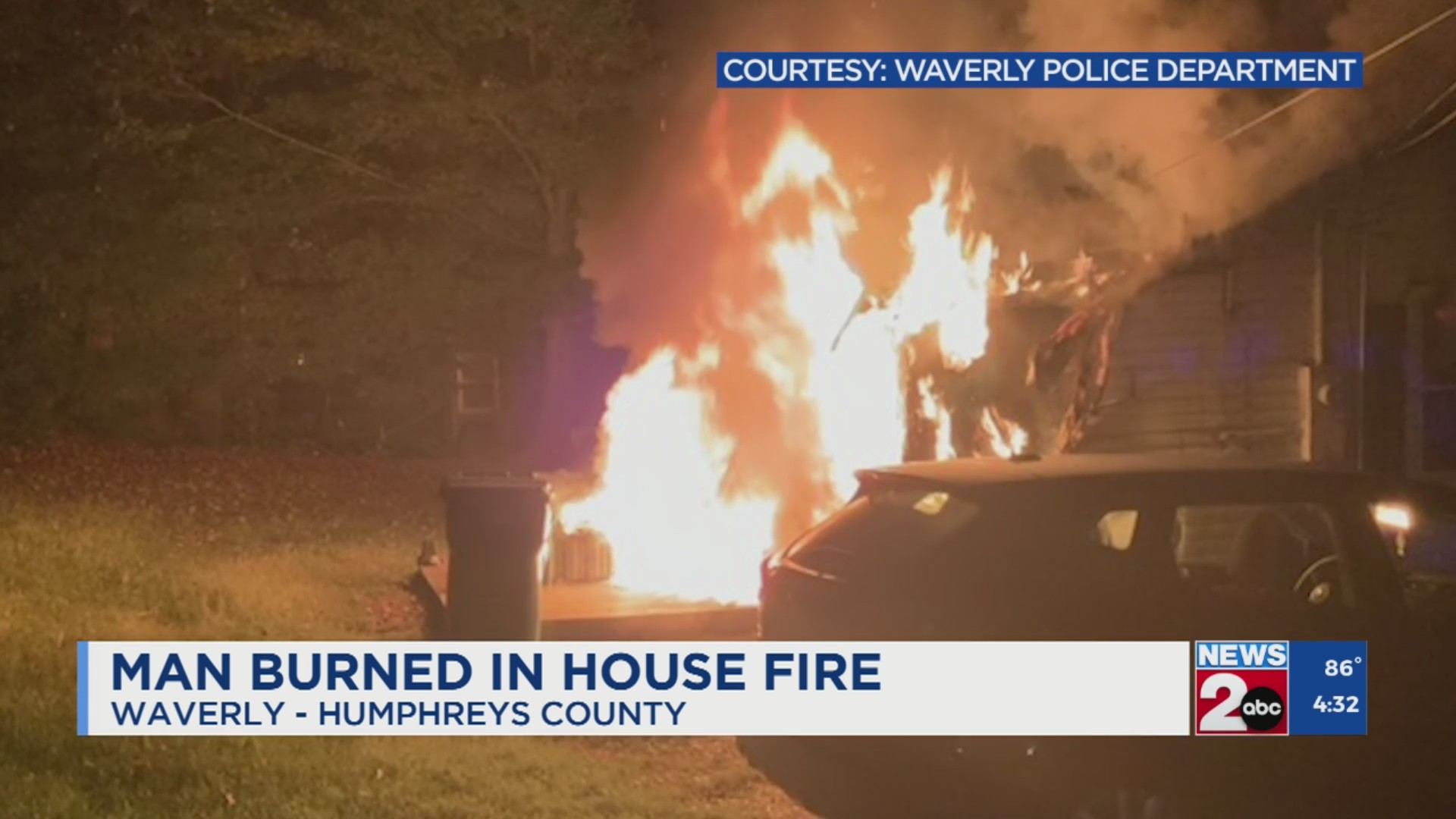 Man burned in Waverly house fire – WKRN News 2