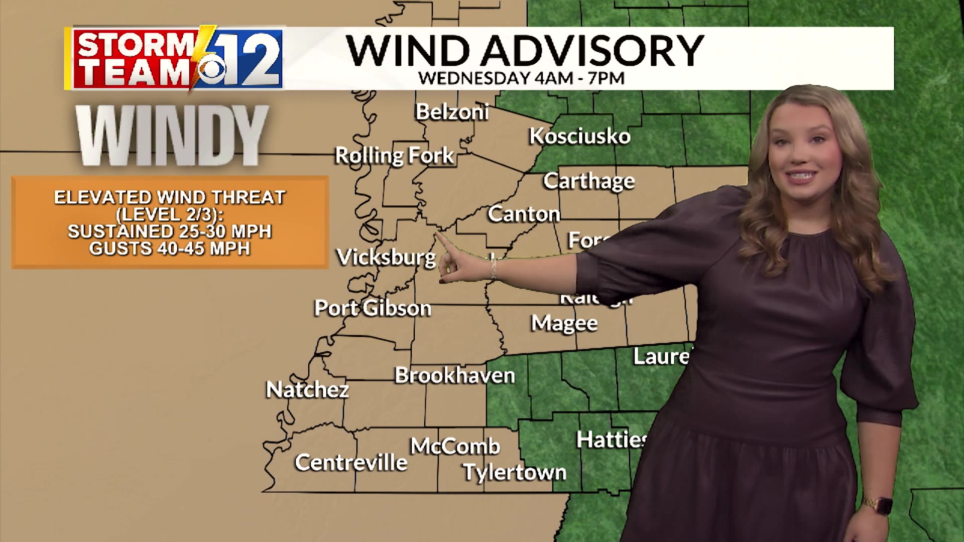 7 AM Wednesday Weather Update – WJTV