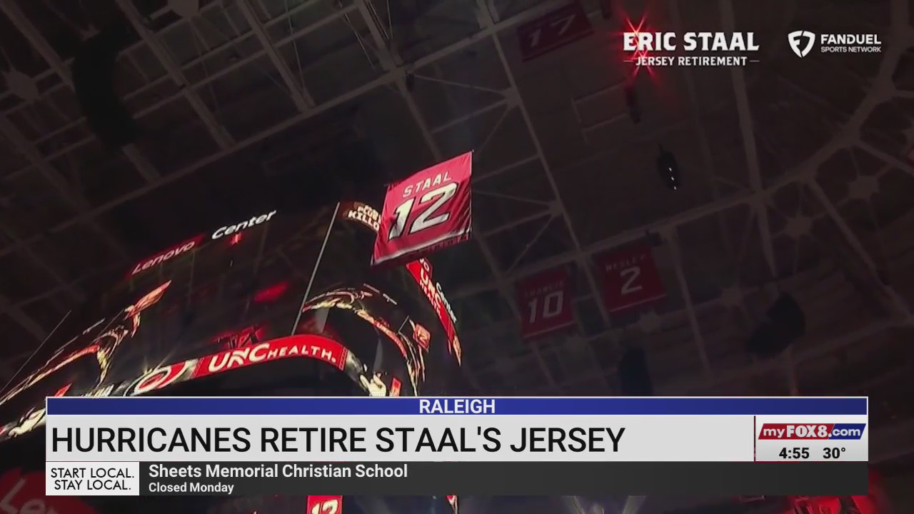 Carolina Hurricanes legend Eric Staal gets jersey retired – FOX8 WGHP