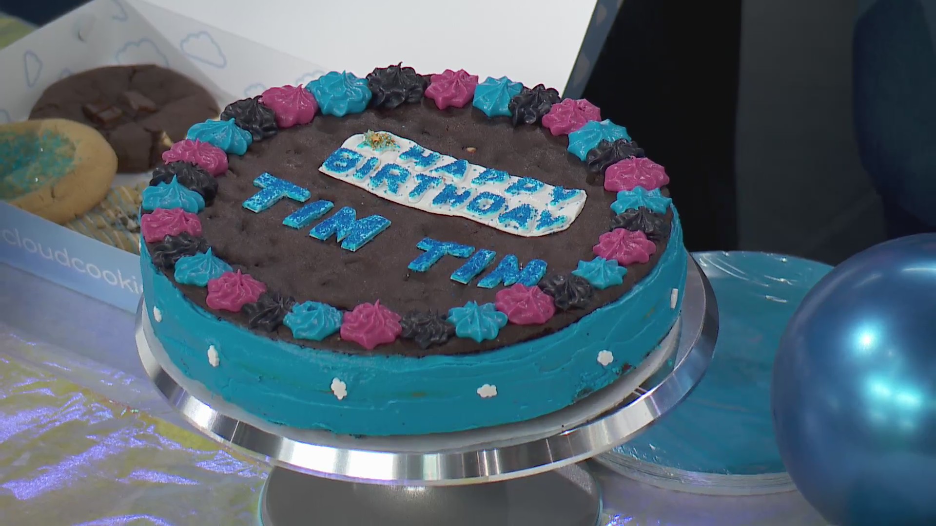 WGN Weekend Morning News and Cloud Cookie wish Tim Joyce a happy ...