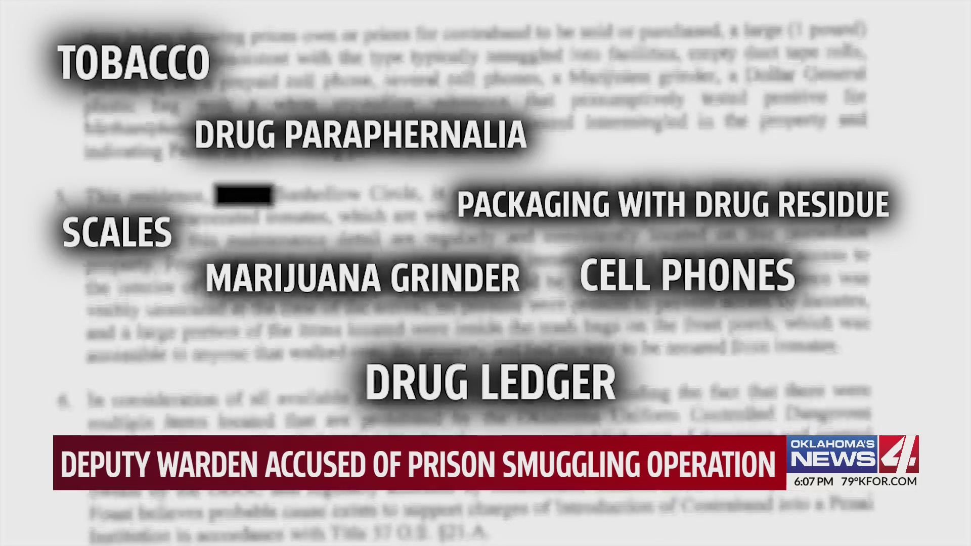 Deputy warden accused of prison smuggling operation – KFOR.com Oklahoma ...
