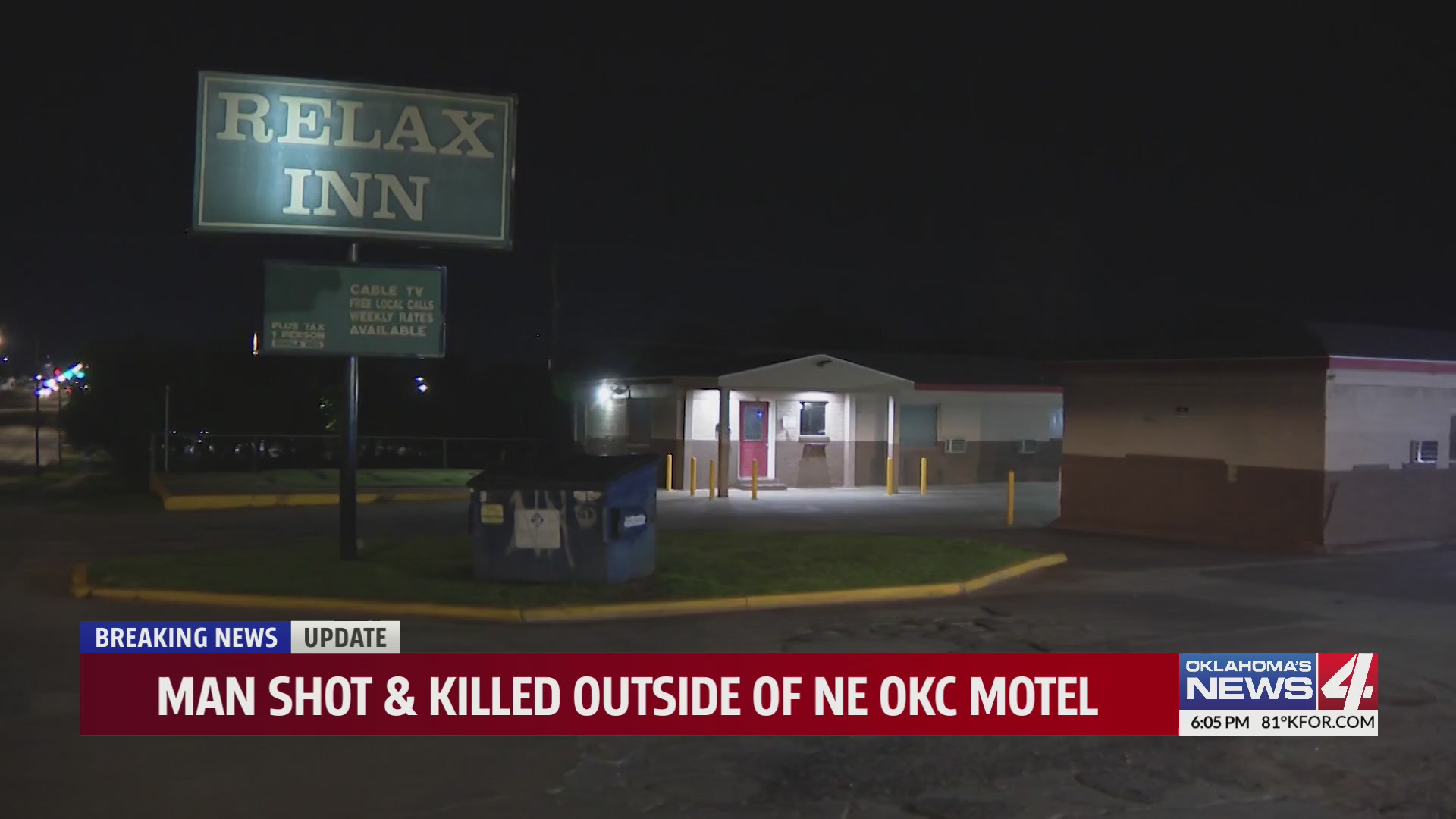 Man shot & killed outside of NE OKC motel – KFOR.com Oklahoma City