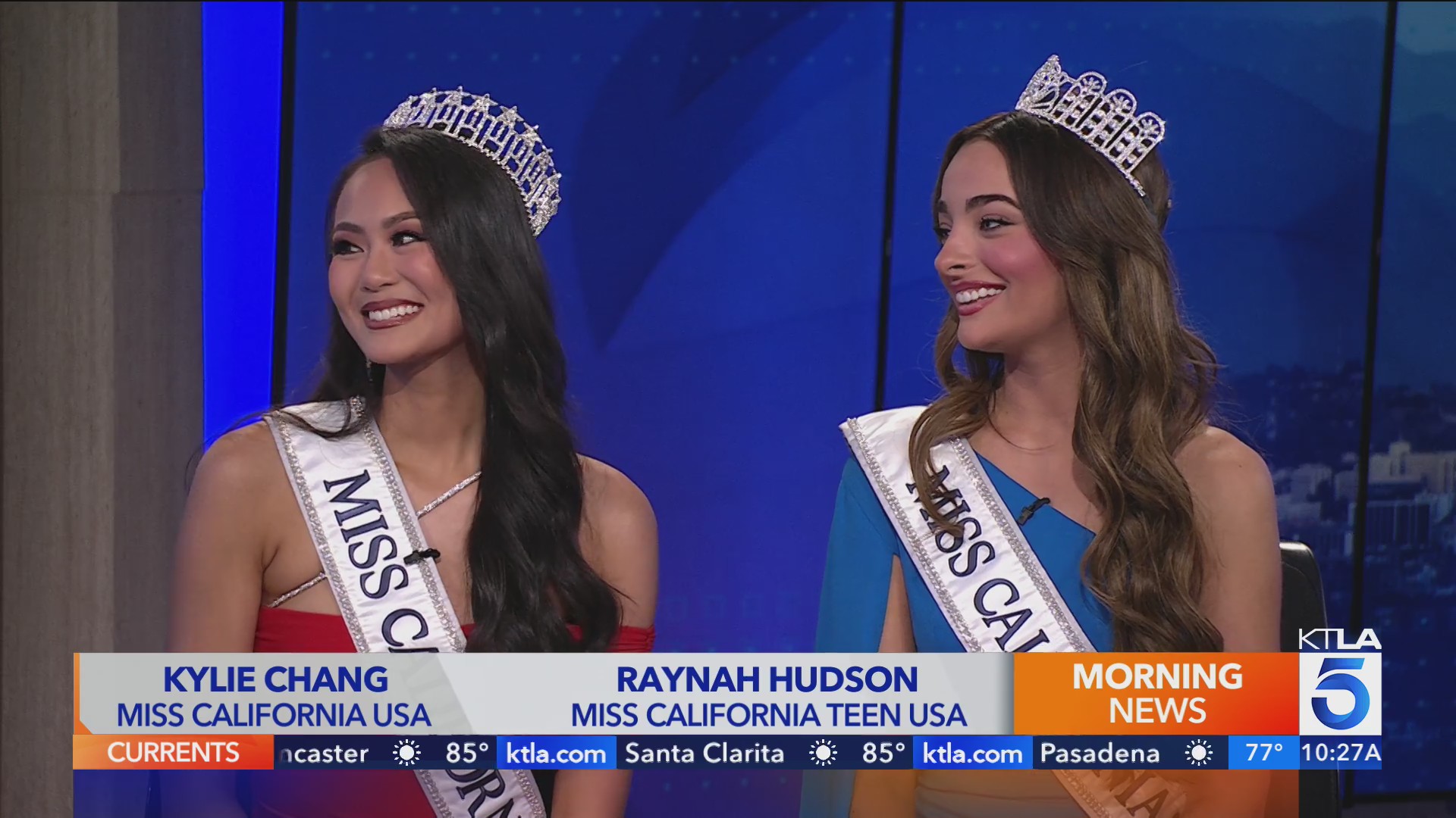 Miss California USA Kylie Chang and Miss California Teen USA Raynah ...
