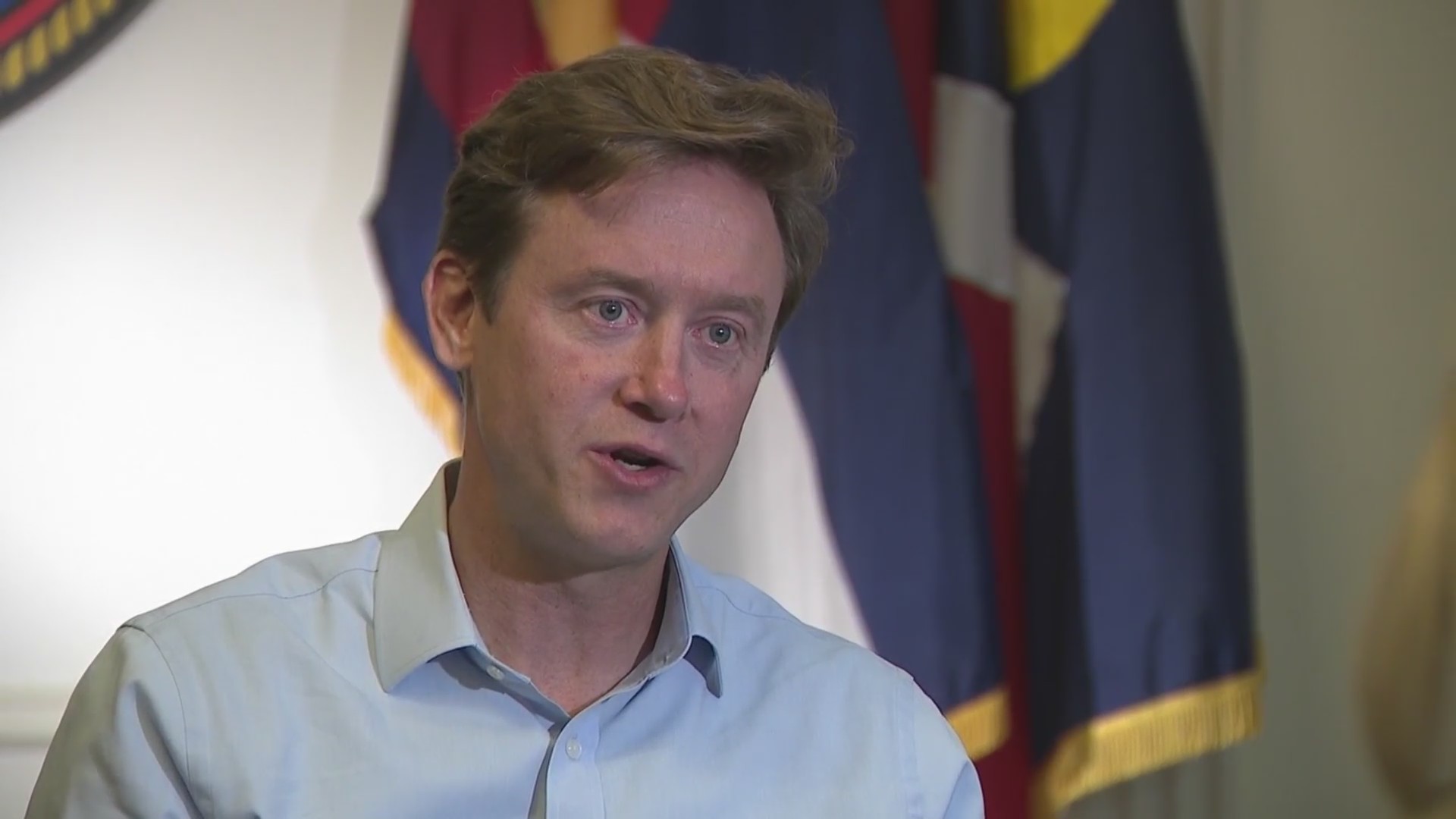 Mayor Mike Johnston speaks on potential new Broncos stadium at Burnham ...