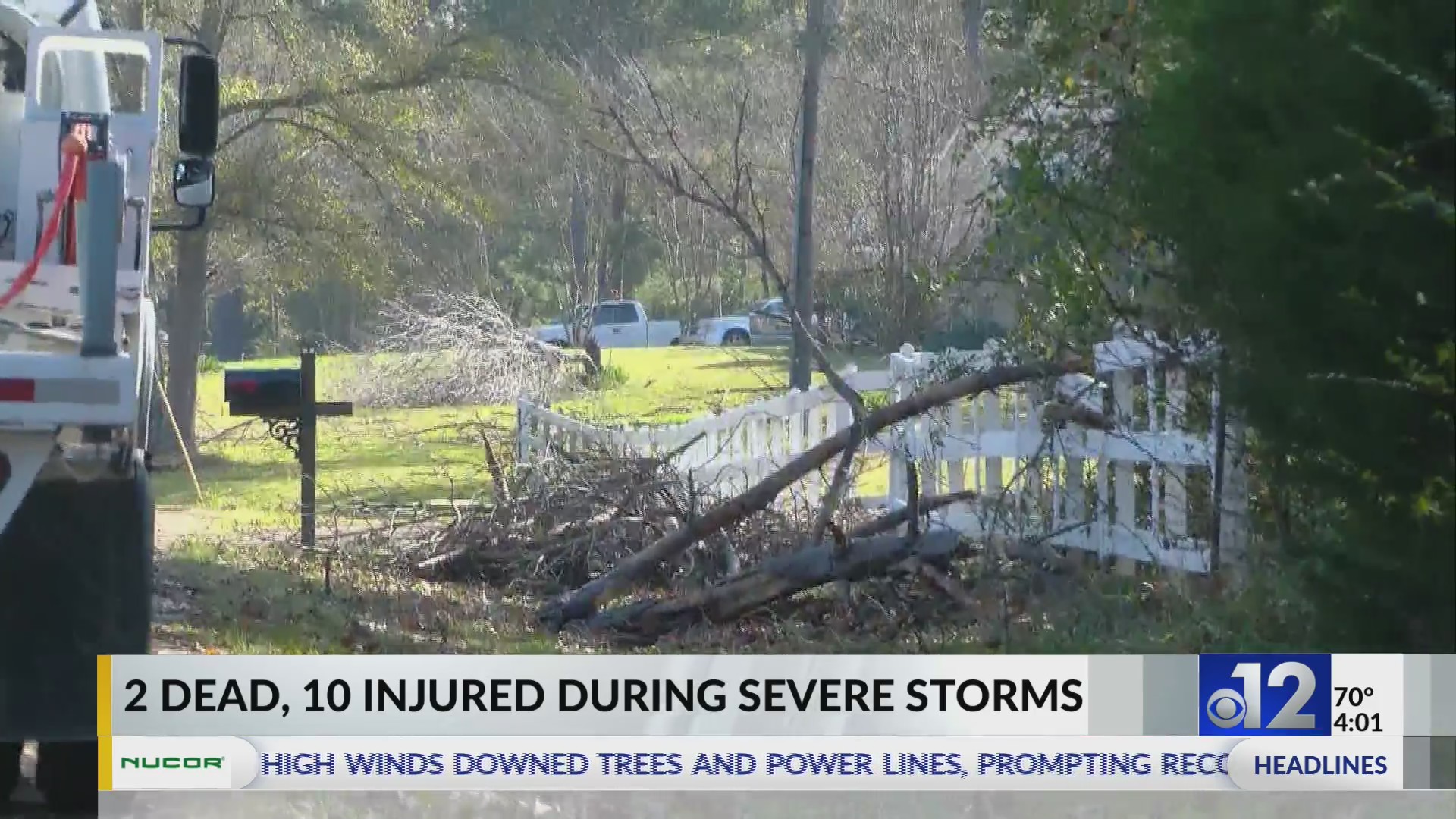 2 dead, 10 injured during severe storms in Mississippi – WJTV