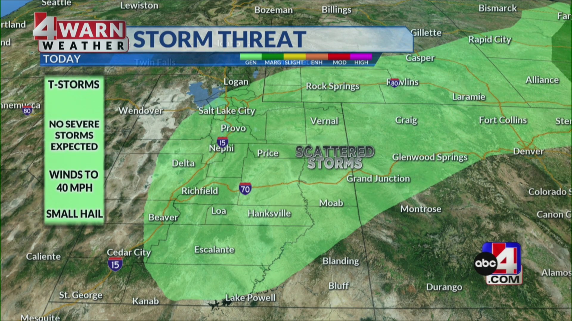 Utah briefly dries out before more isolated wet weather moves in – ABC4 ...