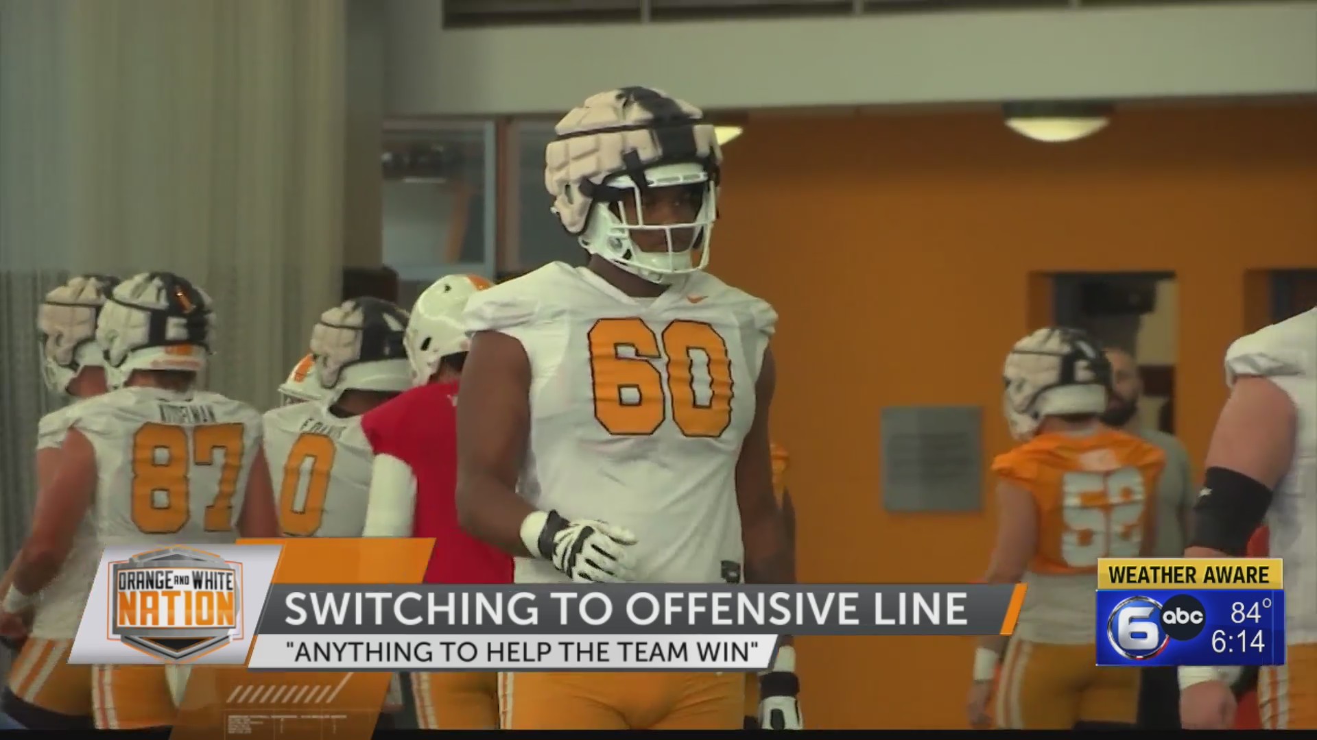 Freshman Jeremias Heard switches to offensive line – WATE 6 On Your Side
