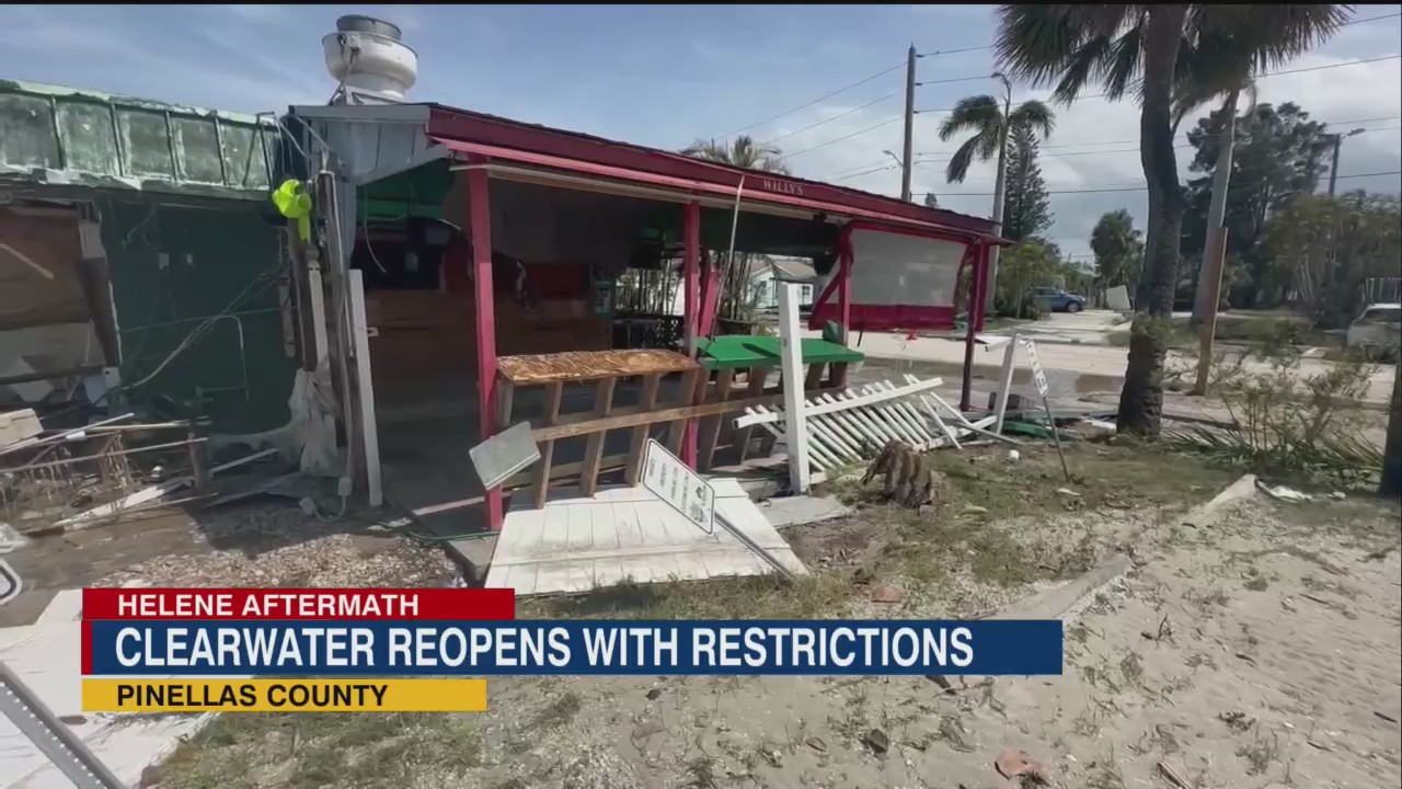 Clearwater City Manager Jennifer Poirrier speaks about Hurricane Helene ...