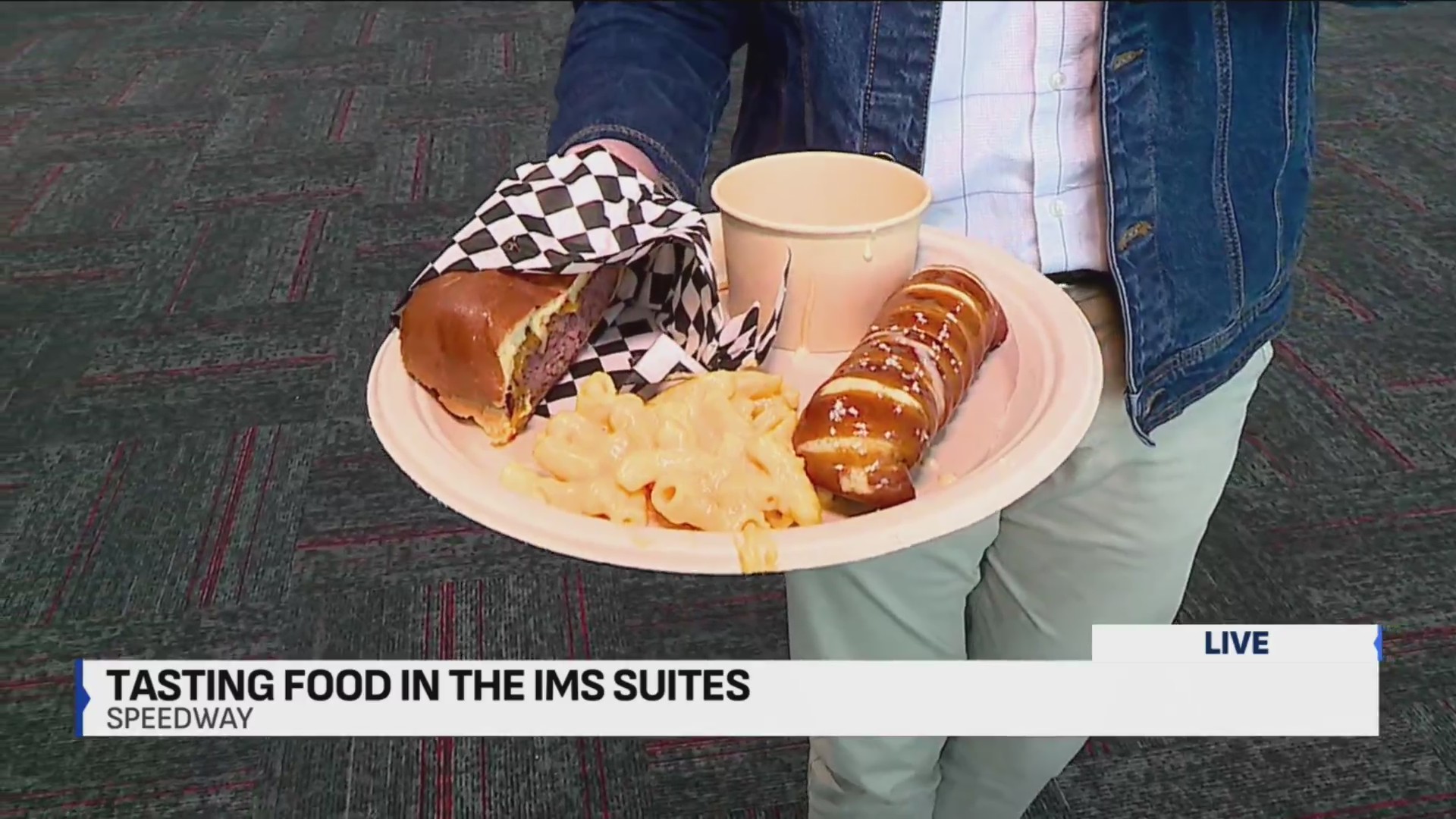 Tasting the new food in the IMS suites – Fox 59