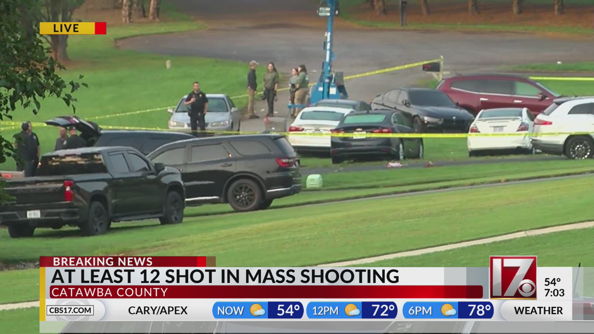 Catawba Co. mass shooting: 12 shot with 1 dead, 1 critical – CBS17.com