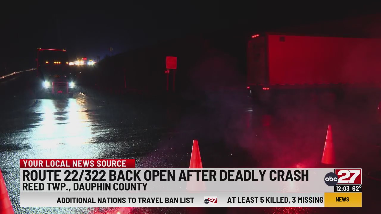 One dead, one injured in Route 22/322 crash – ABC27