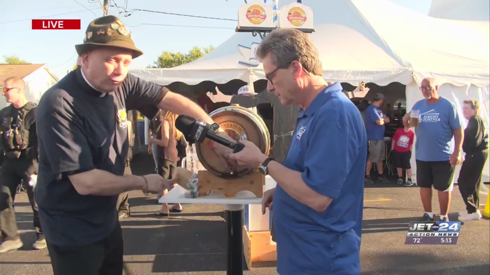 Weather Where You Are: Tom Atkins live at Erie’s Oktoberfest – WJET ...