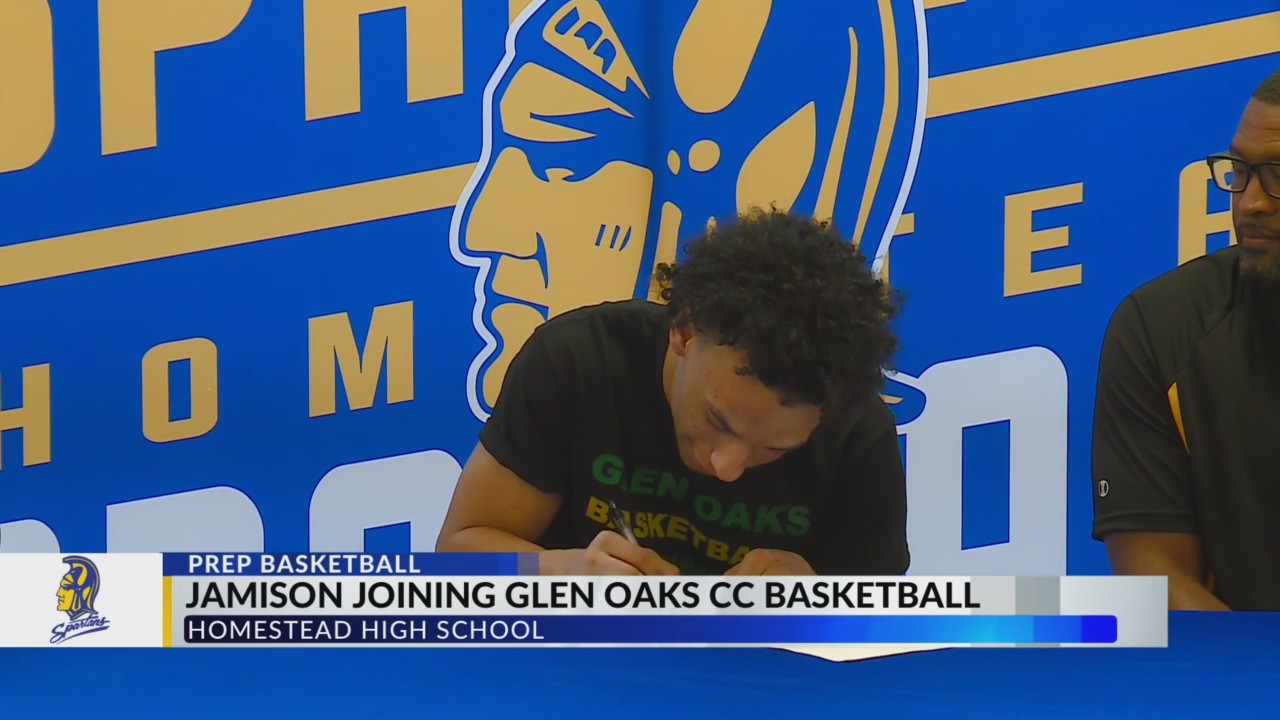 Homestead High School’s Will Jamison inks with Glen Oaks CC basketball ...