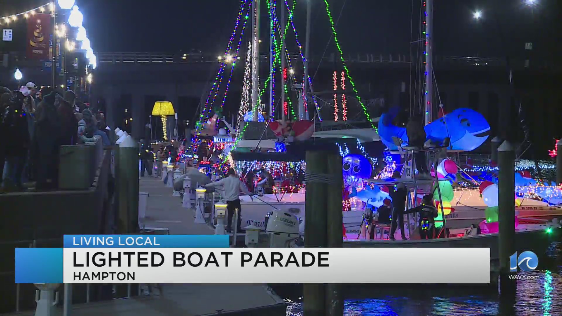 Lighted boat parade takes place in Hampton – WAVY.com