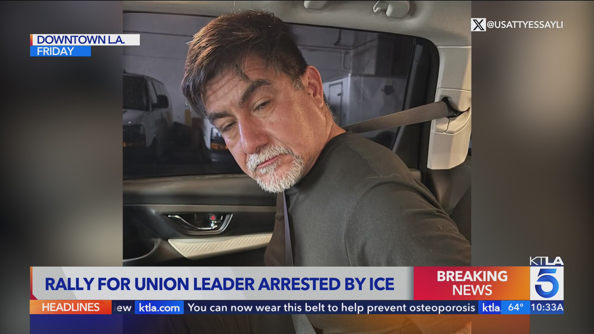 Union leader due in court after arrest during protest against ...