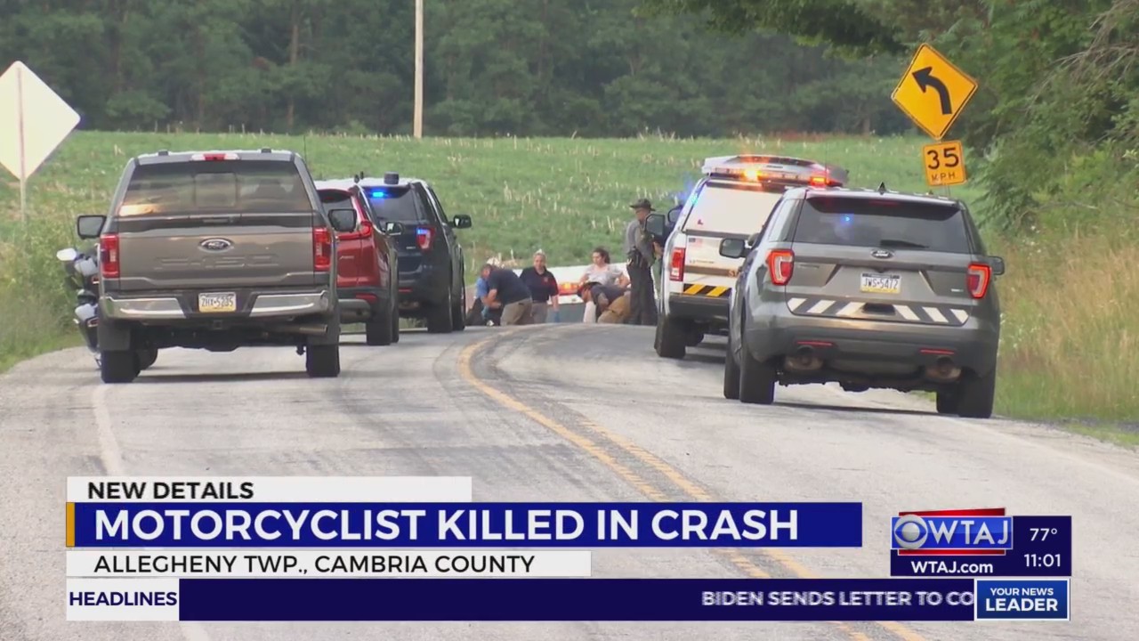 One dead after motorcycle accident in Cambria County – WTAJ – www.wtaj.com