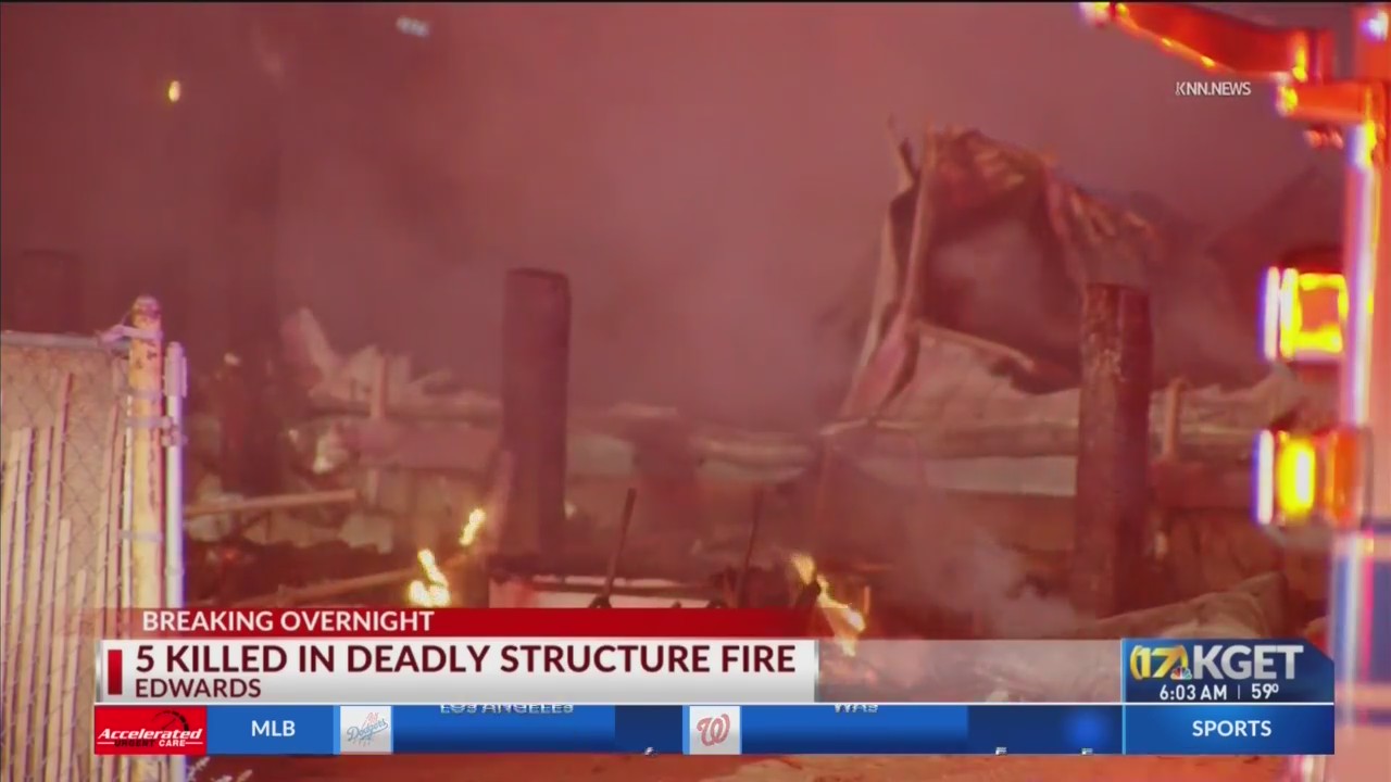5 killed in home fire near Edwards AFB – KGET 17 News
