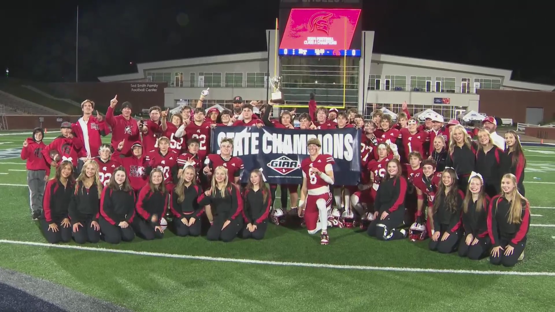 Edmund Burke football team celebrates 2nd straight title for first time ...