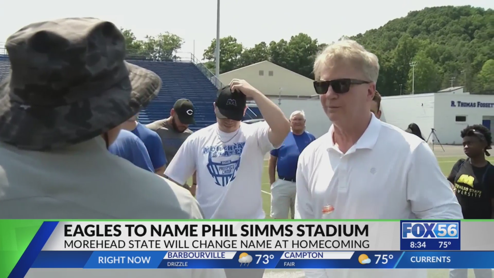 Morehead State Eagles to rename stadium after Phil Simms – FOX 56 News