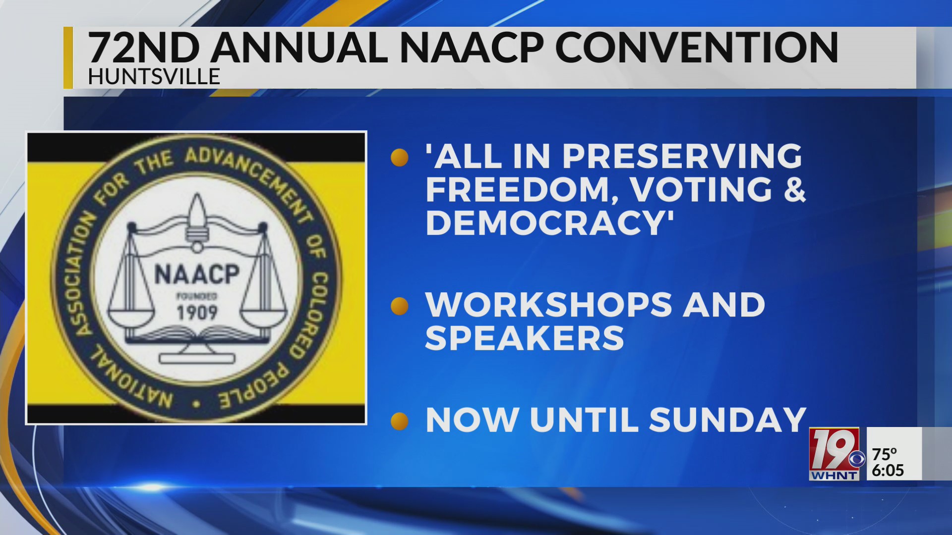 NAACP Hosts 72nd Annual State Conference | Sept. 26, 2024 | News 19 at ...