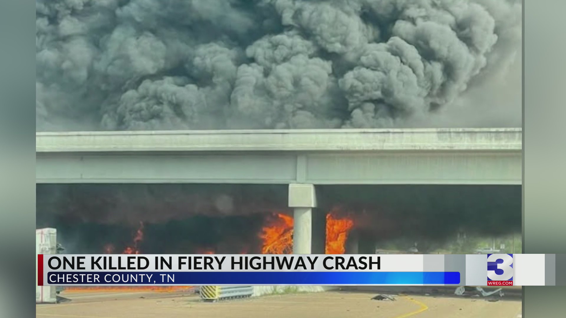 Fatal wreck, explosion closes portion of TN highway – WREG.com
