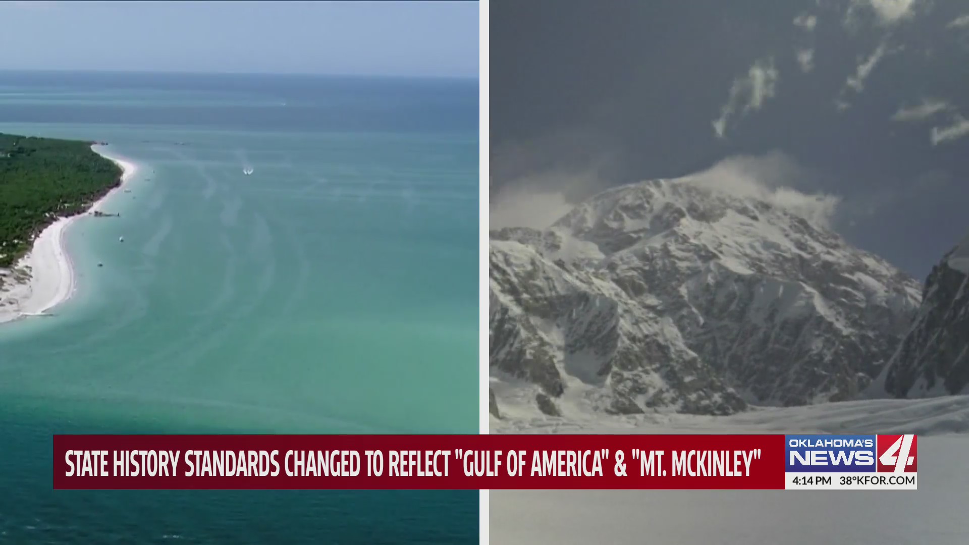 State history standards changed to reflect “Gulf of America” & Mt ...