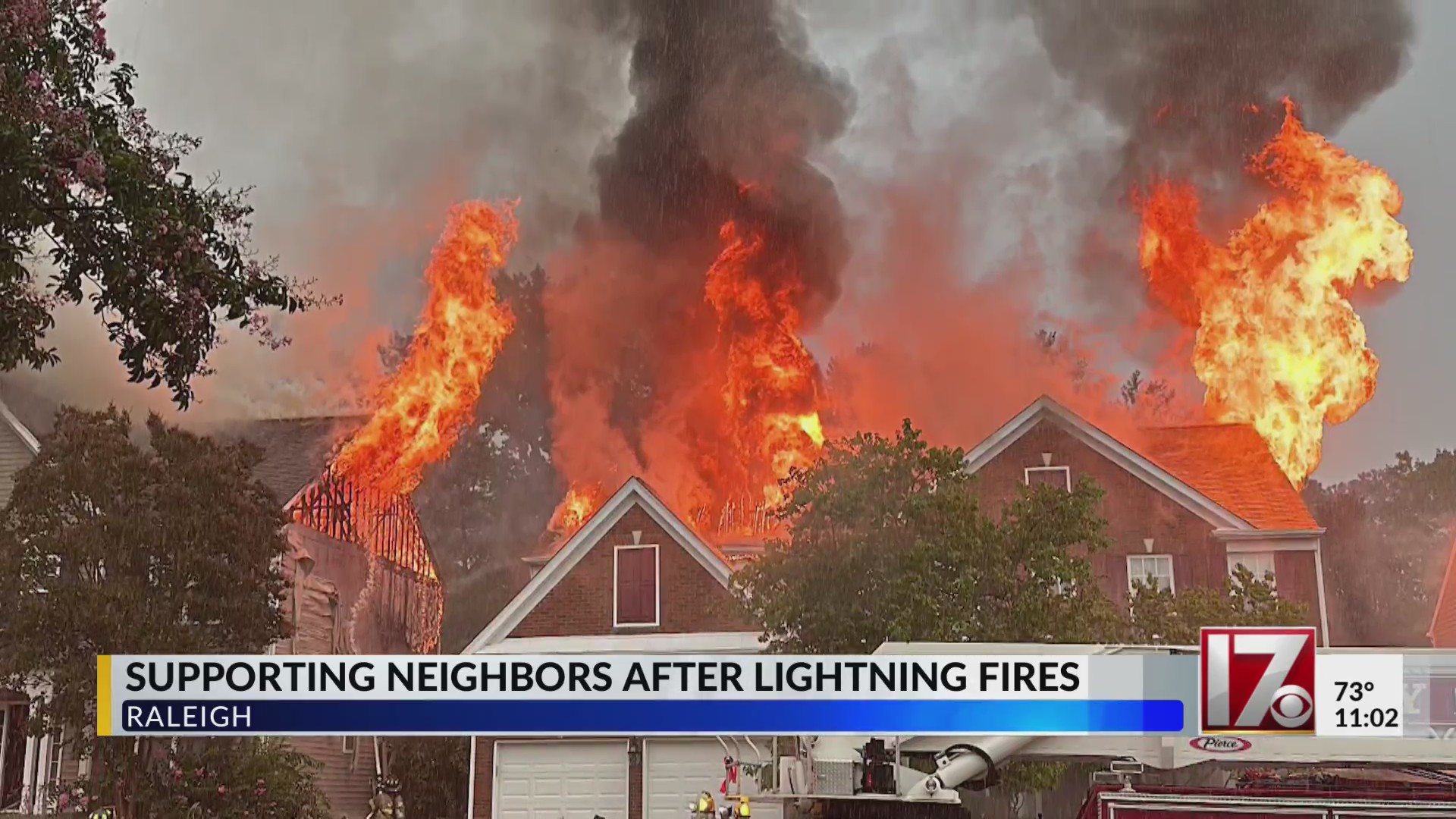 GoFundMe for Raleigh families after homes burn from lightning strike ...