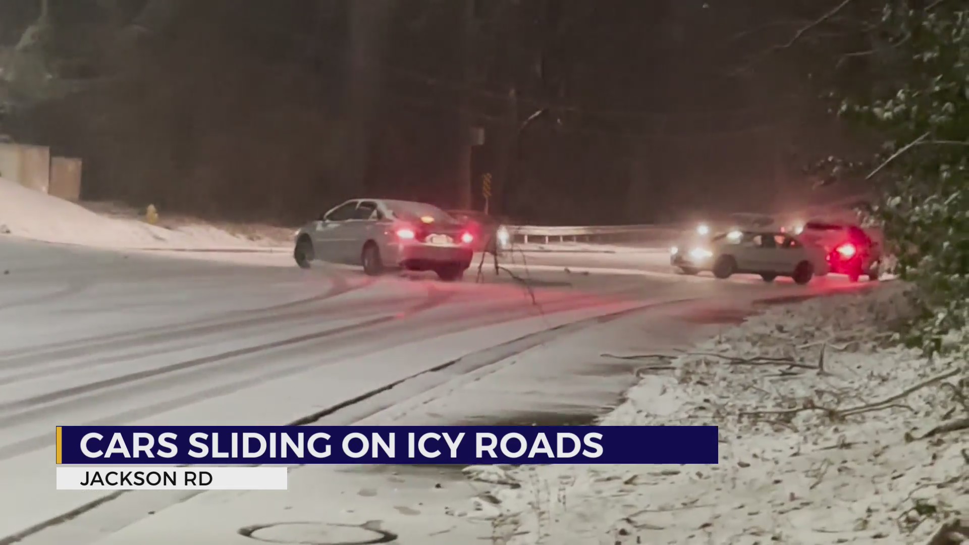 Cars slide on icy roads in Augusta – WJBF