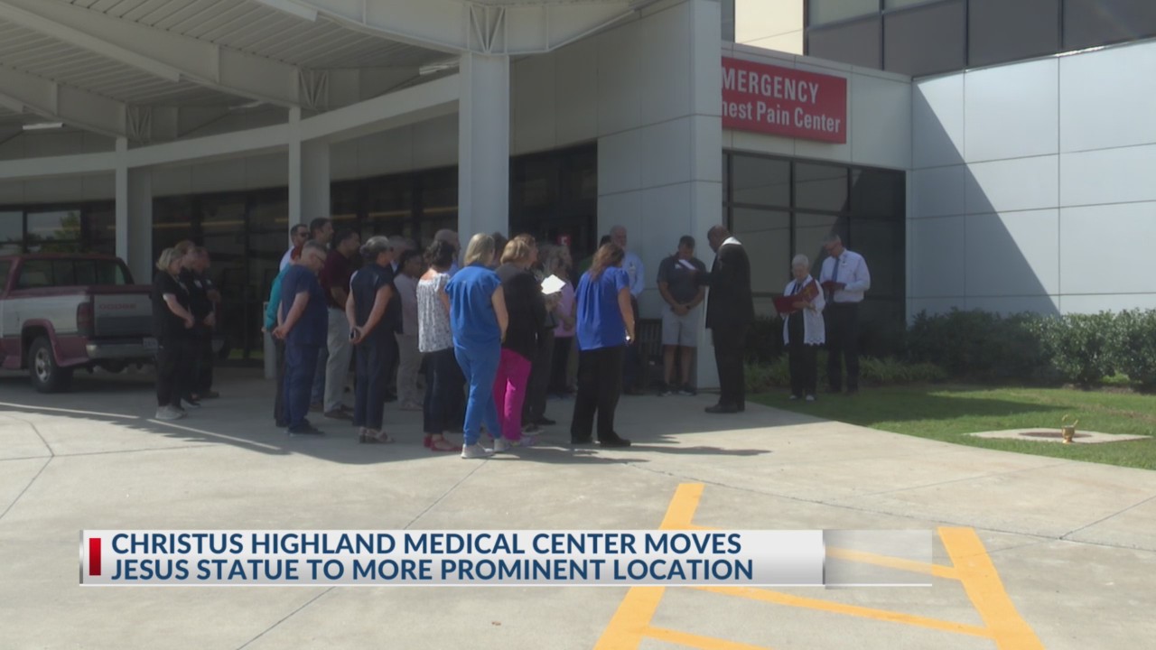 Christus Highland Medical Center has moved a statue of Jesus to a more ...