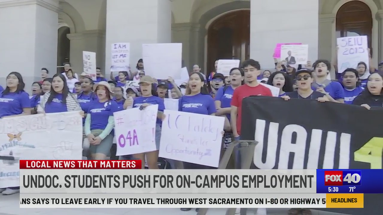 Undocumented students push for NEwsom to sign on-campus employment bill ...