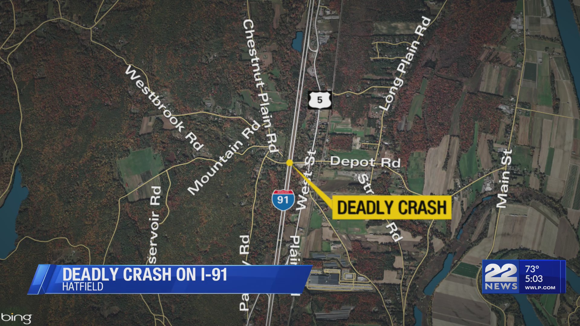 South Hadley man dead after crash on I-91 in Hatfield – WWLP