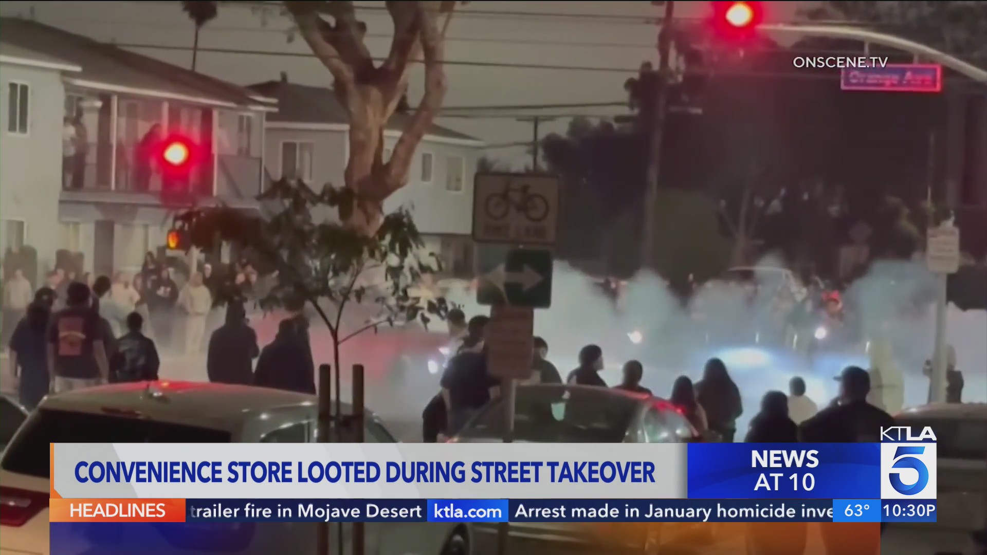Convenience store looted during Long Beach street takeover – KTLA