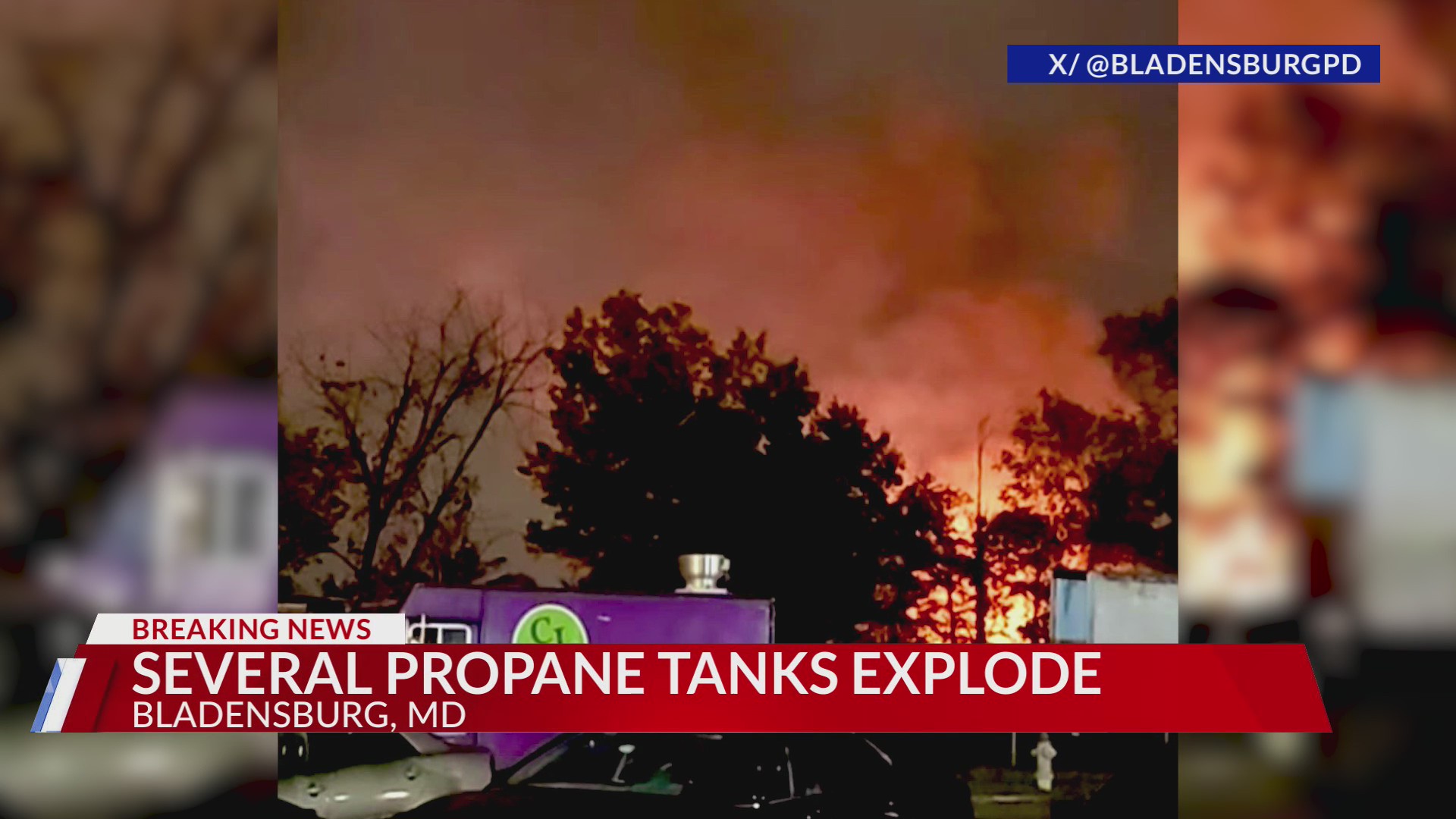 Multiple propane tanks explode in Prince George’s County causing large ...