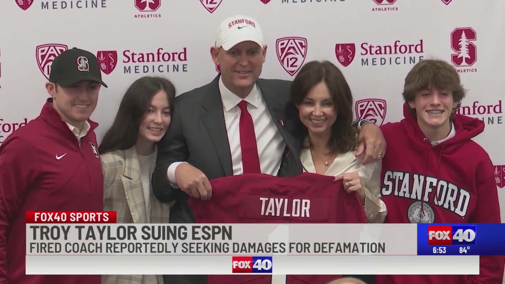 Coach Troy Taylor suing ESPN – FOX40 News