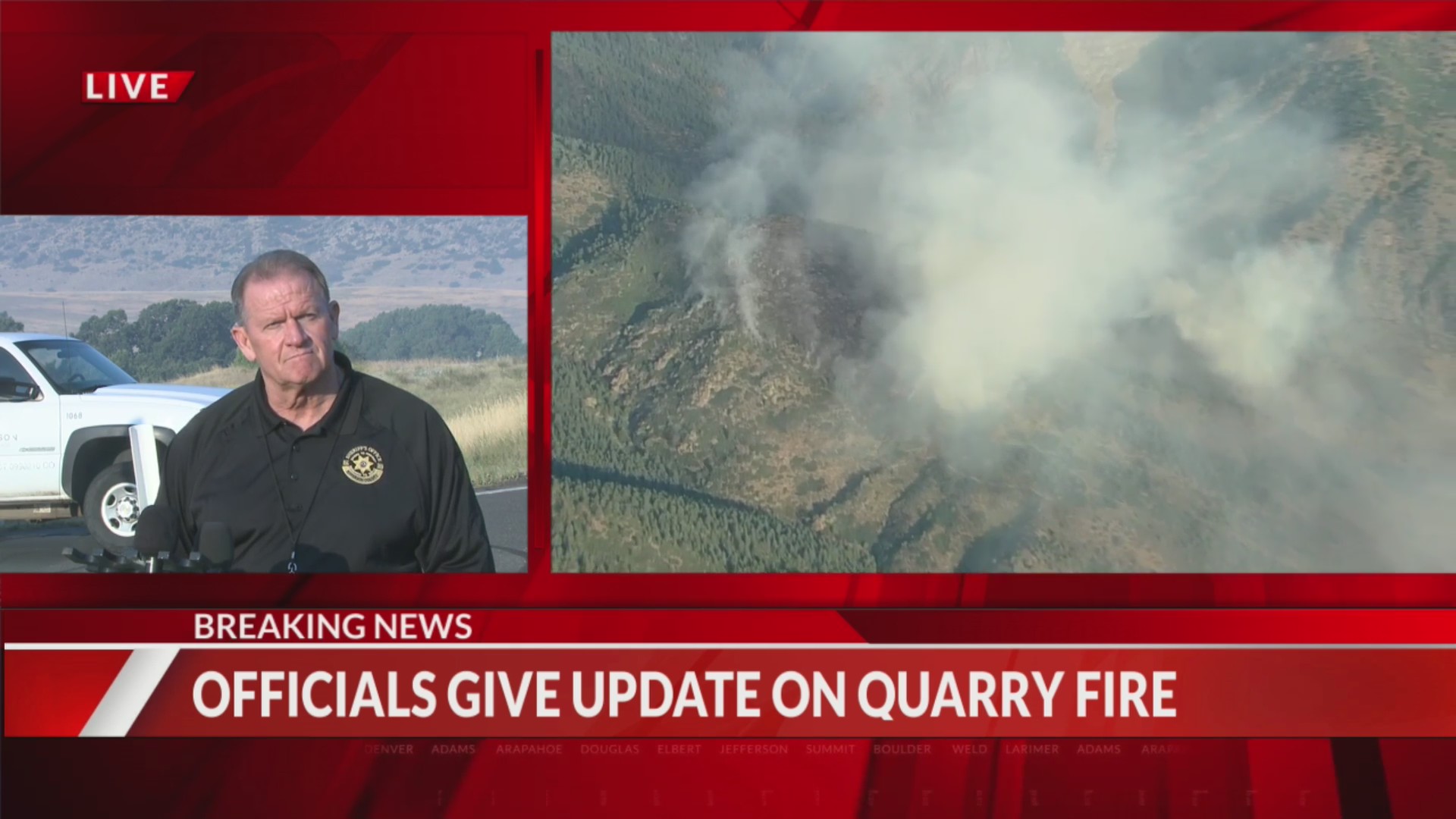 Quarry Fire update: 575 homes evacuated, 130 acres burning – FOX31 Denver