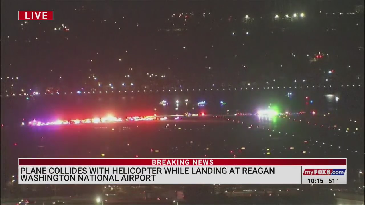 American Airlines plane and helicopter crash over Washington D.C ...