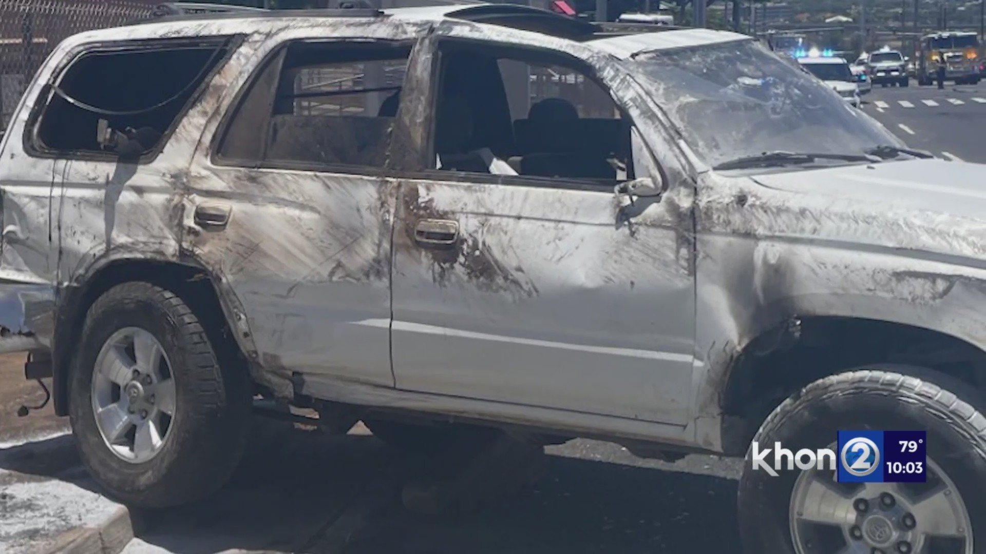 Car rollover, fire in multi-car crash in Kunia – KHON2