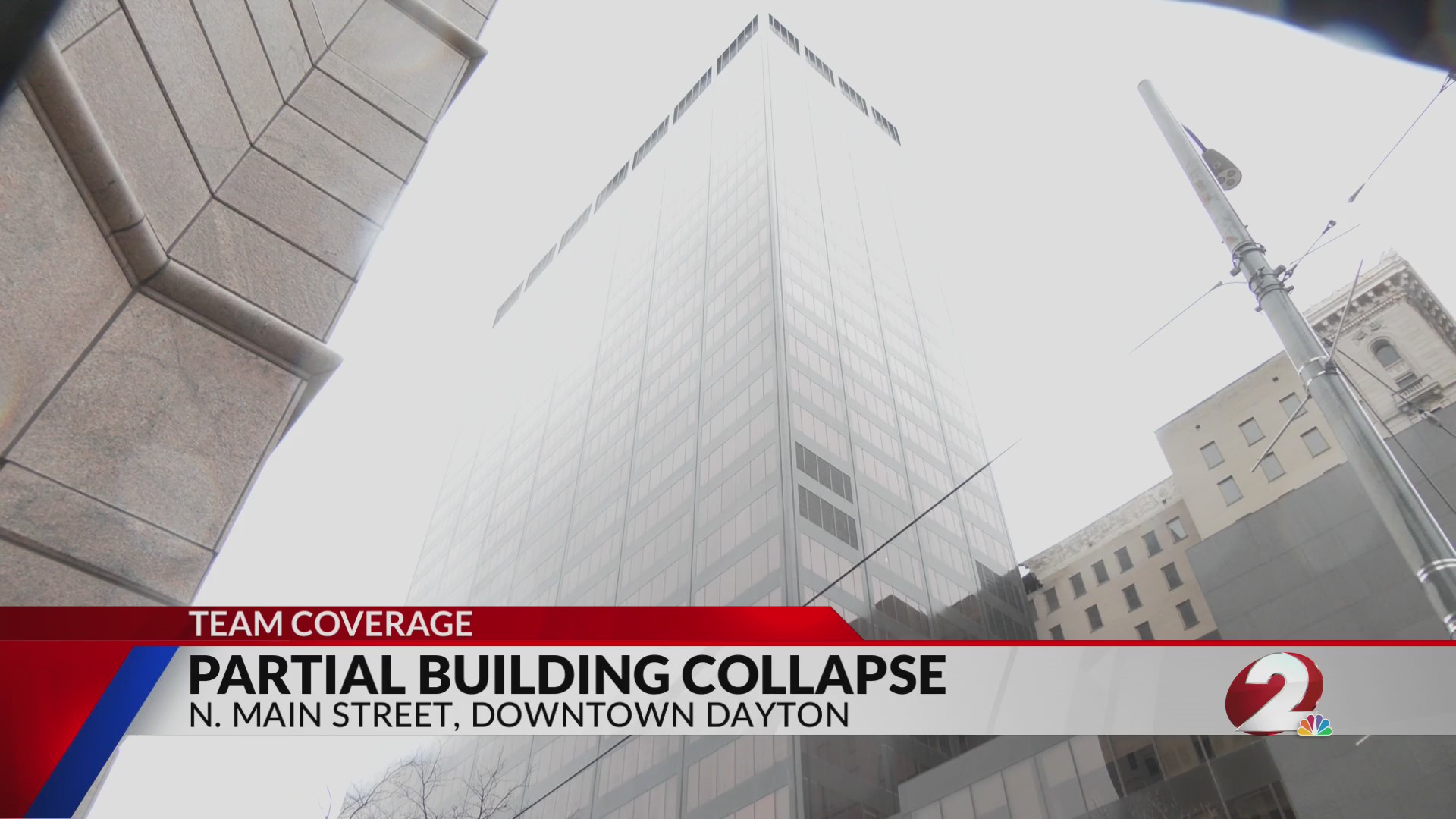 Stratacache Tower damaged after winds cause partial collapse of ...