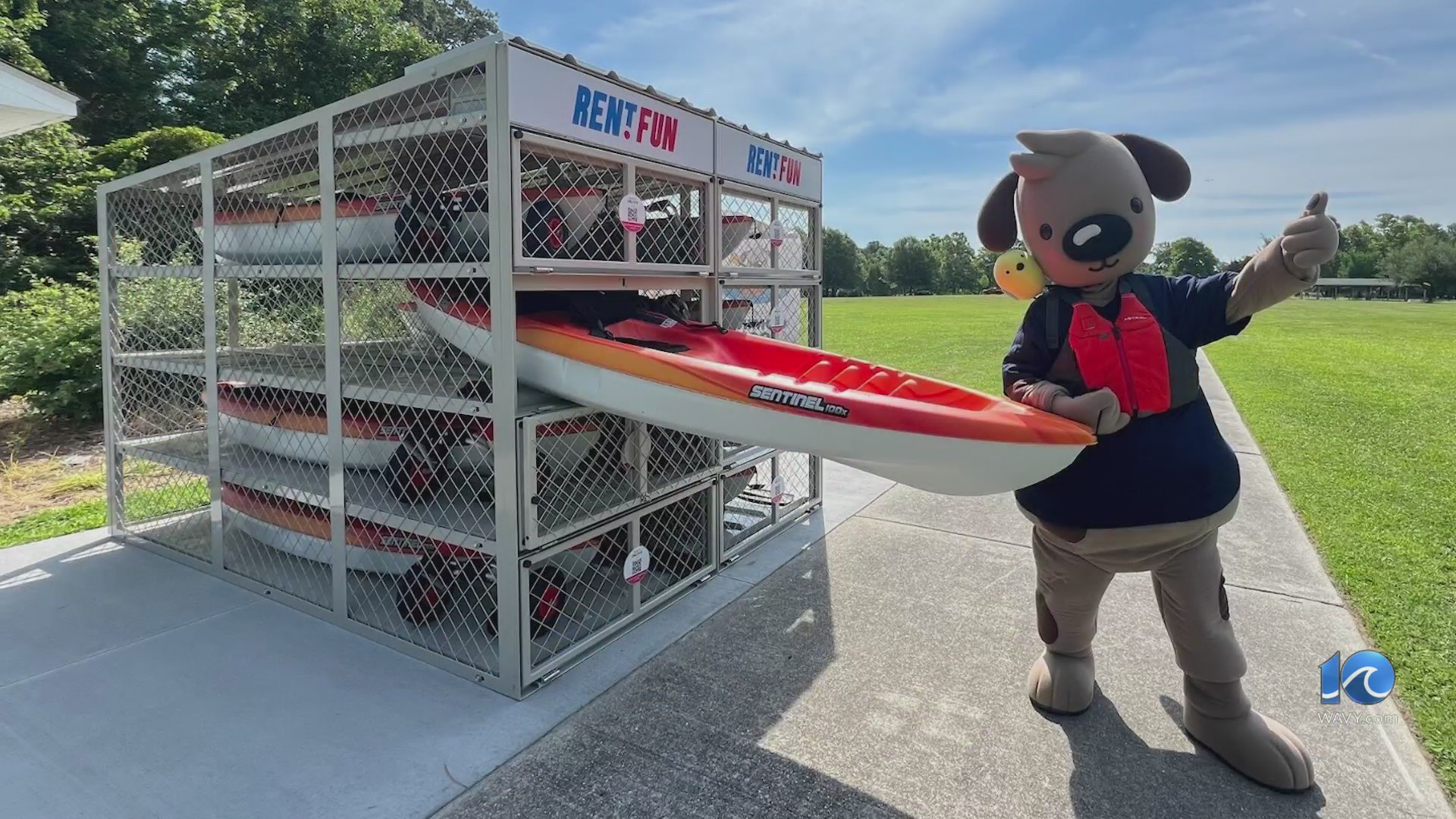 Kayak kiosk open at Stumpy Lake in VB – WAVY.com