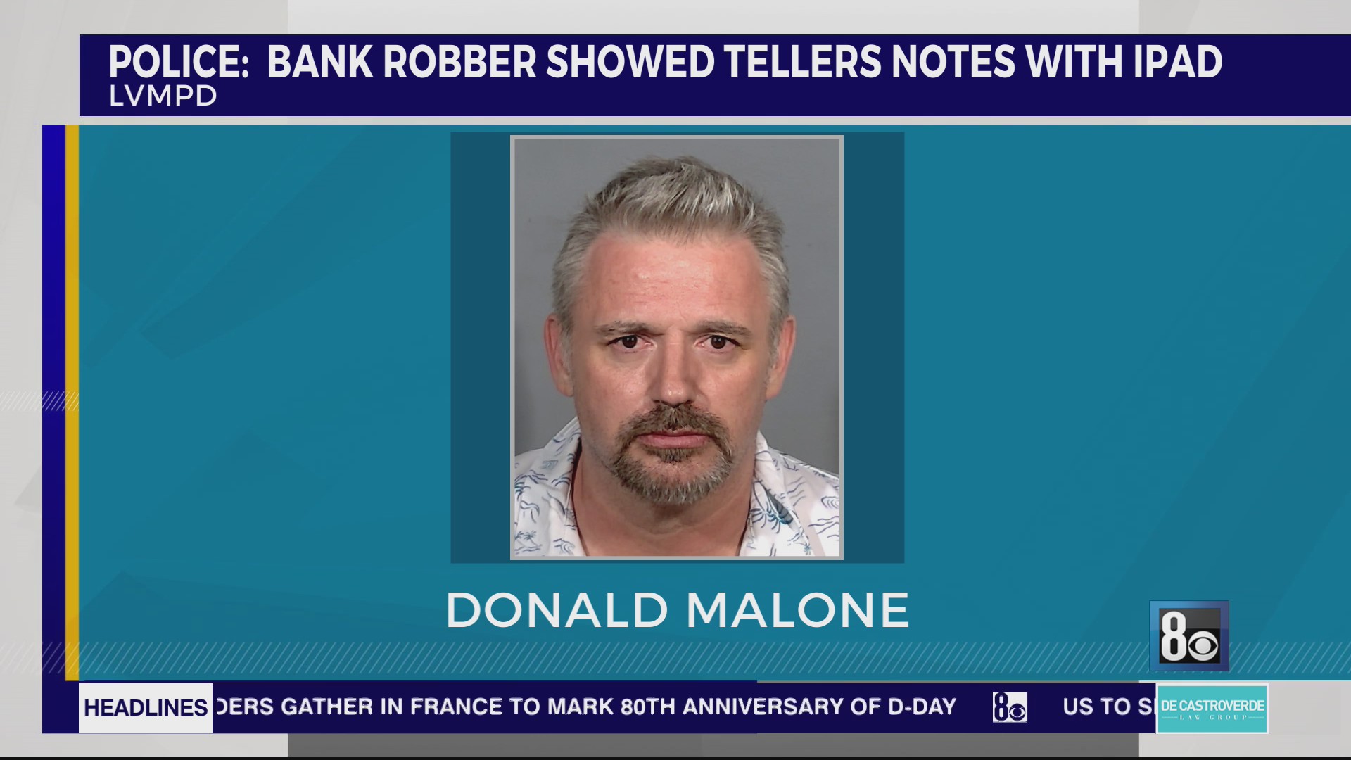 ‘I am heavily armed,’ Las Vegas bank robber showed tellers notes with ...