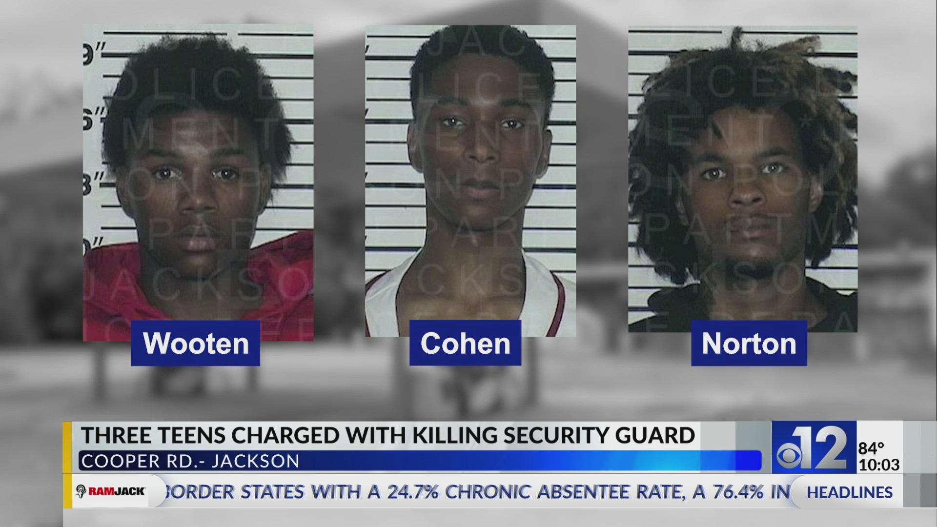 Three teens accused of killing Jackson security guard during robbery – WJTV