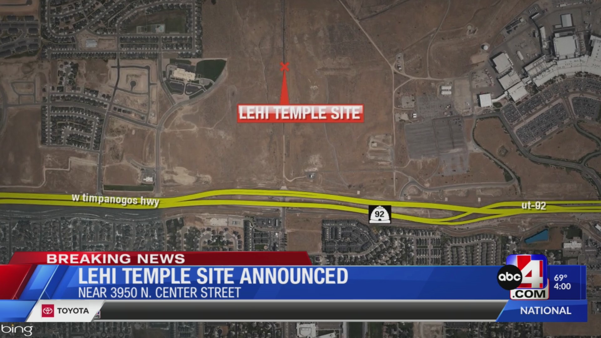 LDS Church announces locations for new temples in Lehi, West Jordan ...